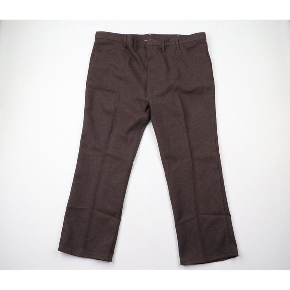 Wrangler | Pants | Vtg 9s Wrangler Mens 46x30 Knit Wide Leg Flared ...